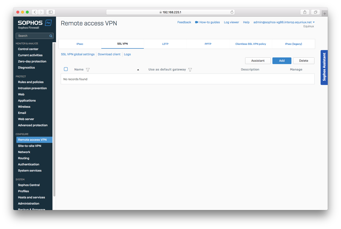 VPN für eine Sophos XGS Firewall einrichten