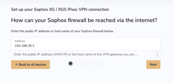 VPN für eine Sophos XGS Firewall einrichten