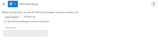 VPN für einen FRITZ!Box Router konfigurieren