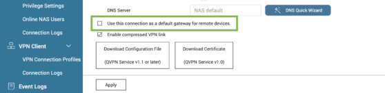 How to Configure QVPN for QNAP NAS
