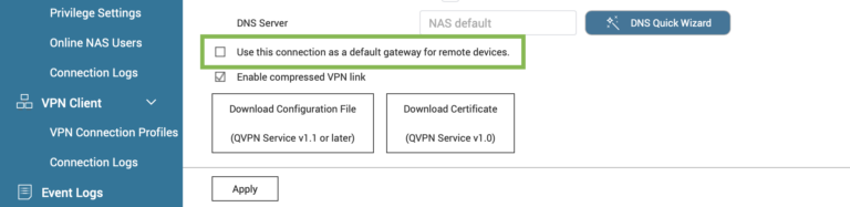 How to Configure QVPN for QNAP NAS