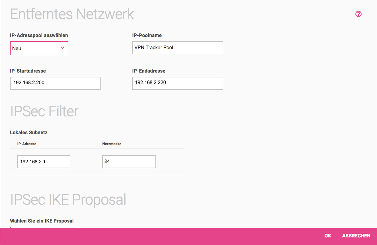 VPN für Telekom Digitalisierungsbox Premium 2 einrichten