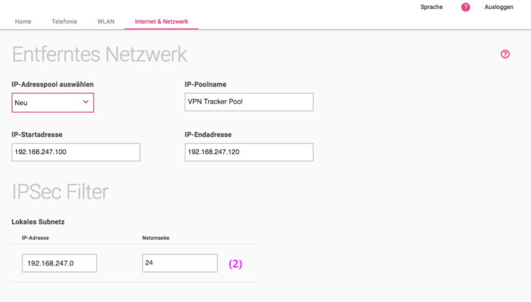 VPN für Telekom Digitalisierungsbox Premium 2 einrichten – VPN Tracker Blog