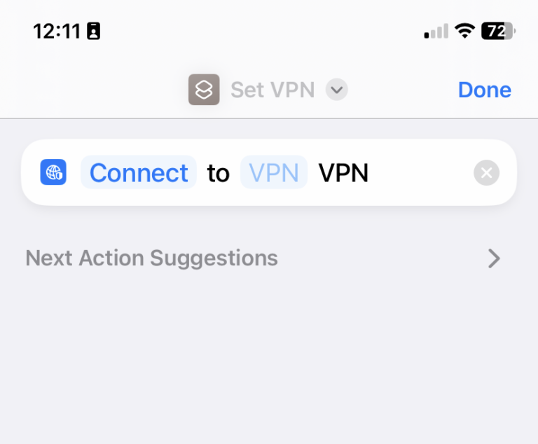 How to set up iOS Shortcuts for VPN
