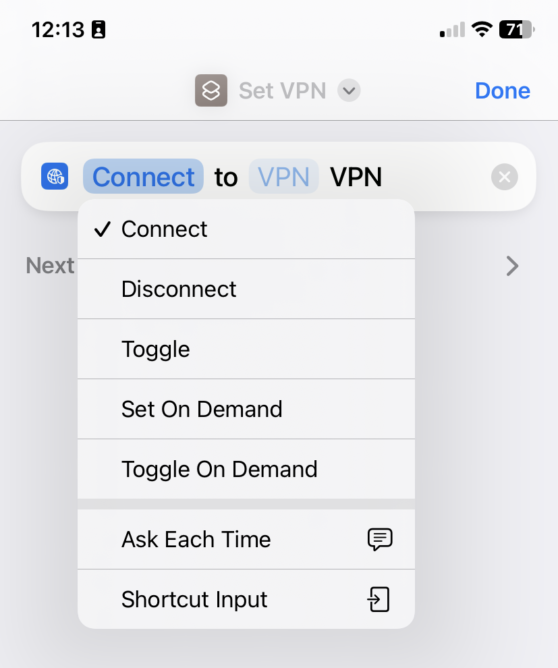 How to set up iOS Shortcuts for VPN