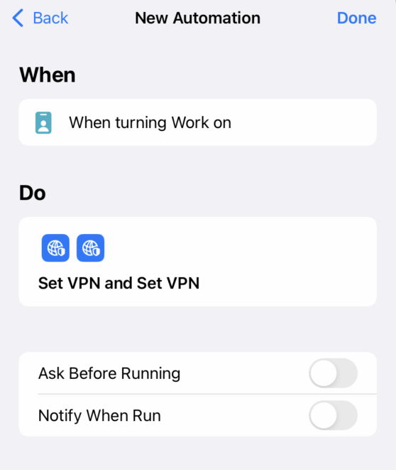 How to set up iOS Shortcuts for VPN
