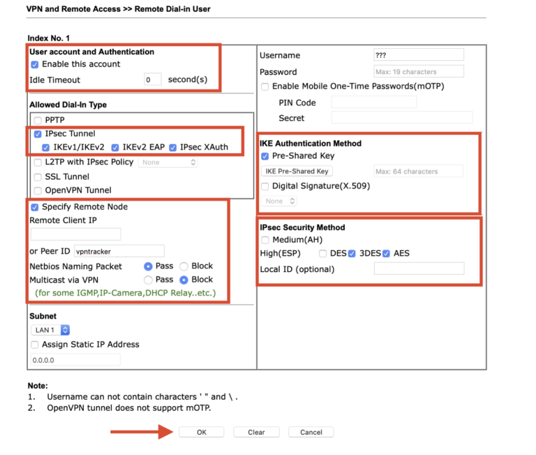 How to set up IPsec VPN for a DrayTek Vigor Router