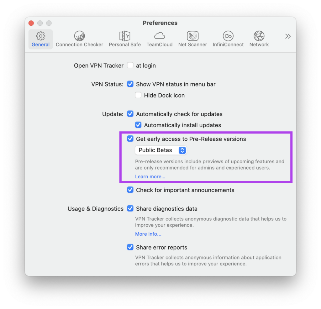 New: Connect to IKEv2 VPN in VPN Tracker