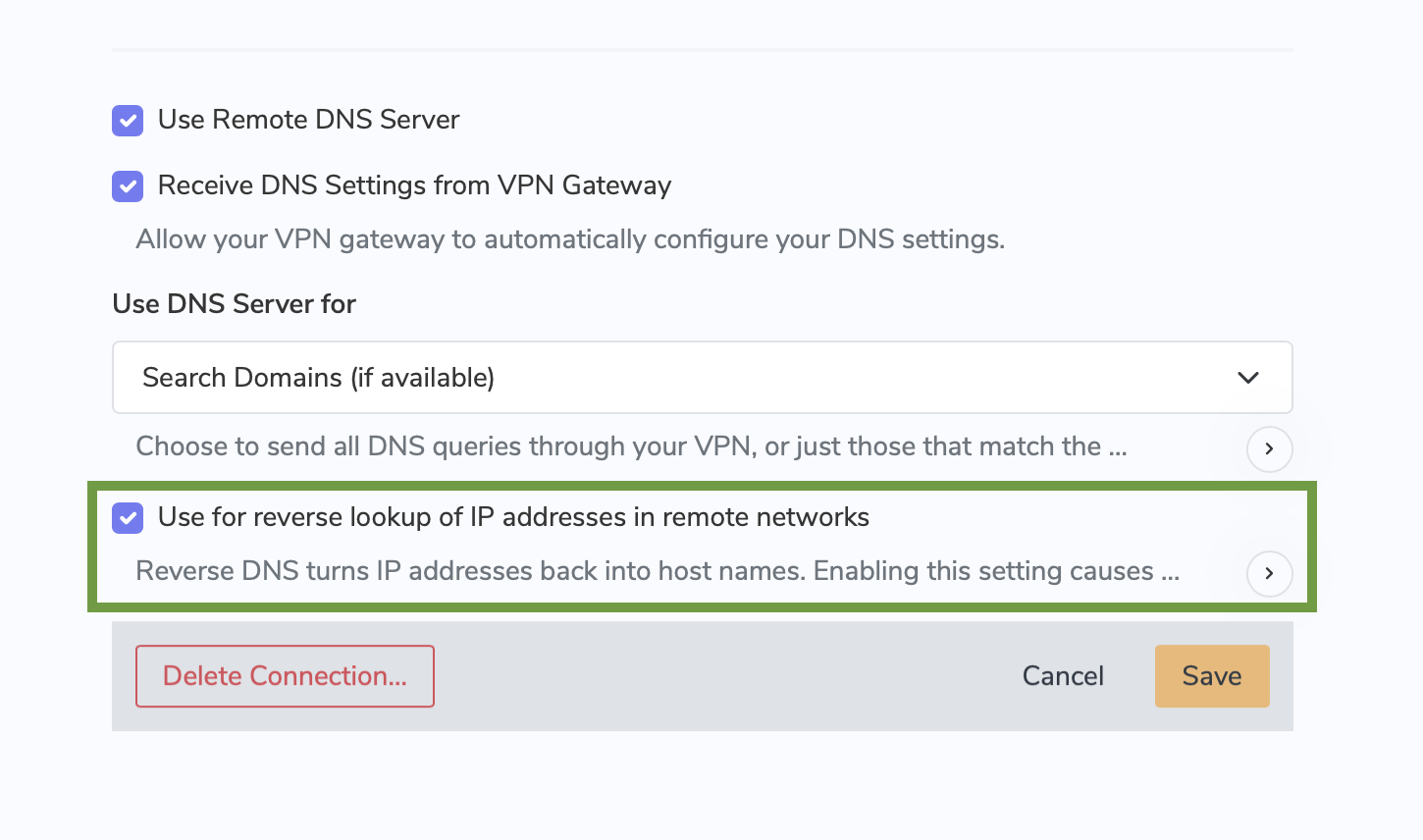 Using the VPN Tracker Network Scanner